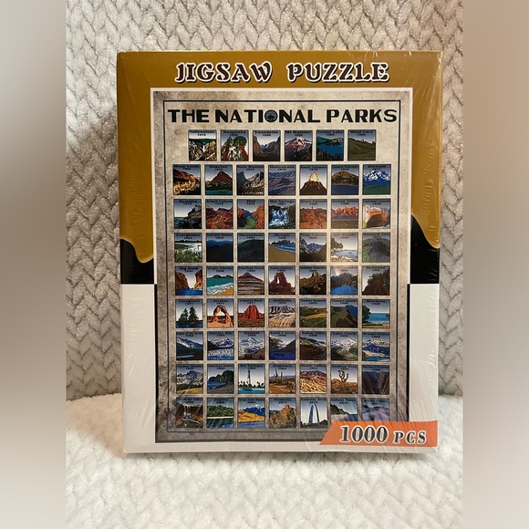 Toys | The National Parks 62 Parks Jigsaw Puzzle 100 Pieces Historic ...